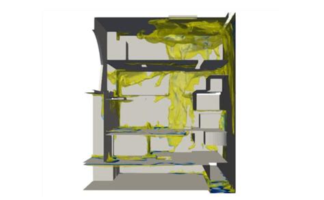 Isosurface Of Temparature 800 K In Large Open Area In Time T 60 S