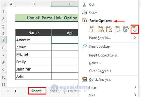 How To Link Multiple Cells From Another Worksheet In Excel 5 Easy Methods