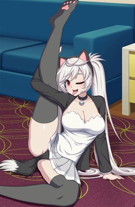 Rule 34 Bell Collar Cat Ears Cat Girl Choker Crush Crush Licking Licking Self Light Skinned