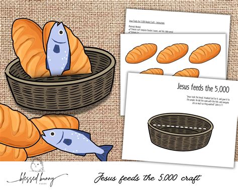 Jesus Feeds The 5000 Craft Printable