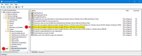 How To Set Default BitLocker Encryption Method And Cipher Strength In