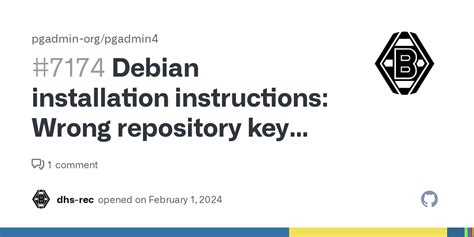 Debian Installation Instructions Wrong Repository Key Location · Issue