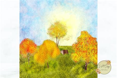 Fall Landscape Elements Graphic By Lmdesigns · Creative Fabrica