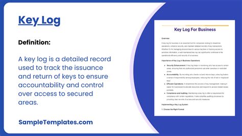 FREE 12 Key Log Samples Templates