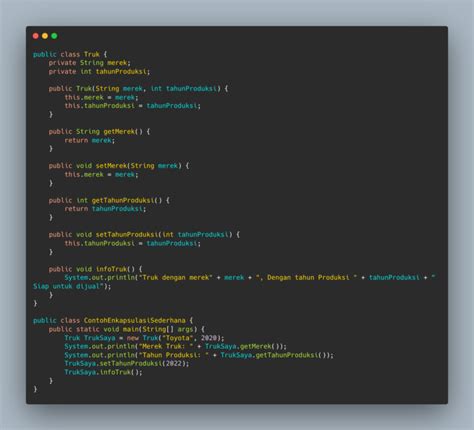 Enkapsulasi Adalah Konsep Penting Dalam Pemrograman Oop