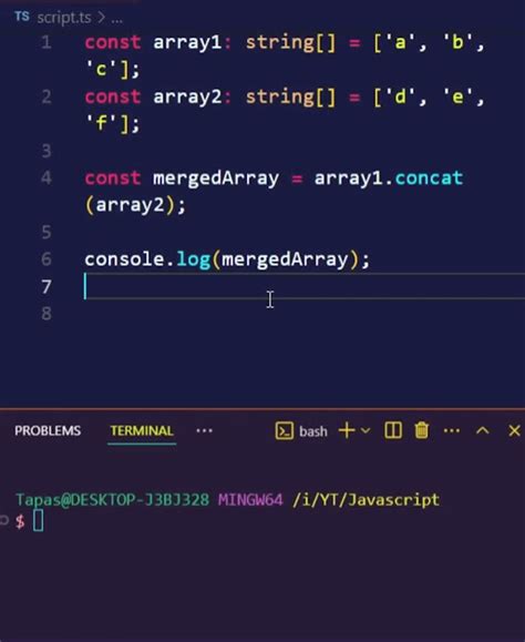 Merge Two Strings In An Array Using Typescript Super Easy Coding
