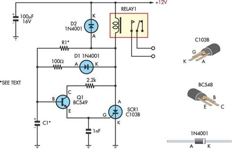 Handy Time Delay With Relay Output Circuit Diagram