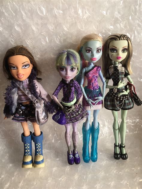 Lot Dolls Lot Monster High Bratz Doll Used Doll Original Etsy