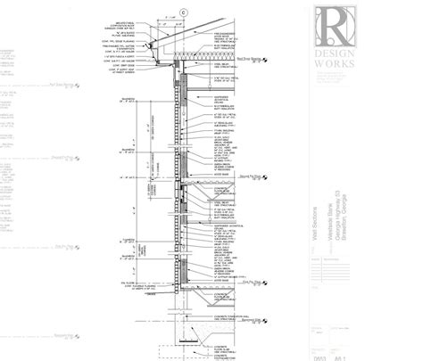 Image Gallery Wall Section Detail