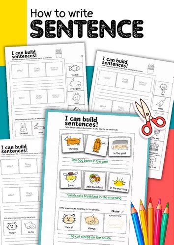 Sentence Building Writing Complete Sentences Sentence Structure