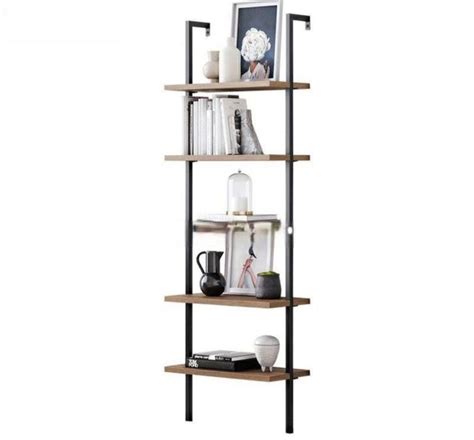 Dray Industrial Solid Wood Ladder Display Shelf Radical Homes