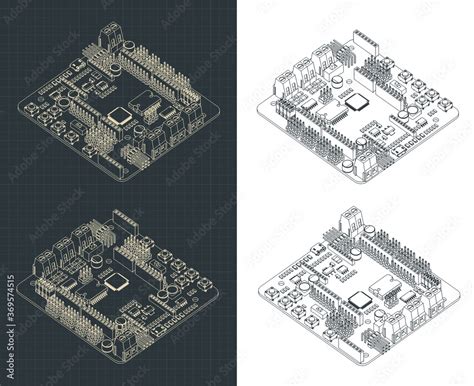 Arduino Romeo V Drawings Stock Vector Adobe Stock