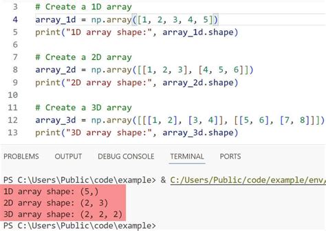 Numpy Shape And Array Dimensions In Python