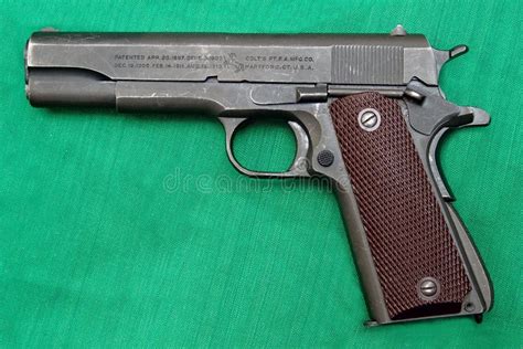 Pistol Colt M1911A1 editorial stock image. Image of automatic - 72768374