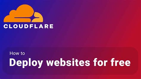 How To Deploy Your Websites To Cloudflares Pages Platform For Free Youtube