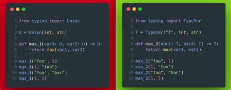 1 Union Vs TypeVar Daily Dose Of Python