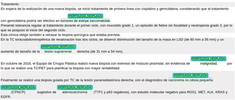 annotated clinical case report visualized with brat tool [24