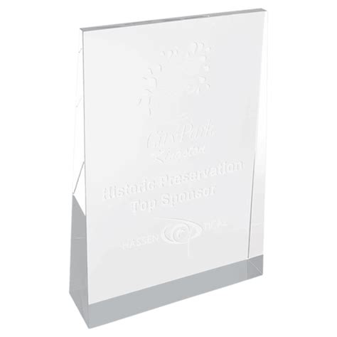 Acw301 Clear Acrylic Wedge Axiom Engraving