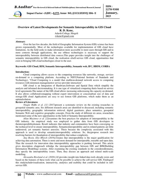 Pdf Overview Of Latest Developments For Semantic Interoperability In Gis Cloud