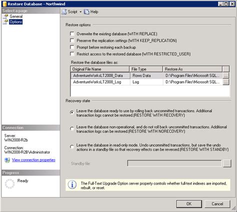 Backup Restore Microsoft SQL Server