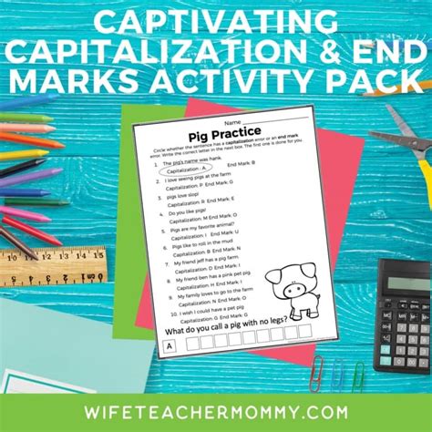 Capitalization And Punctuation Worksheets Periods Exclamation