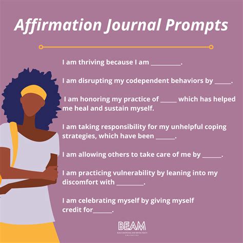 Affirmation Journal Prompts Beam