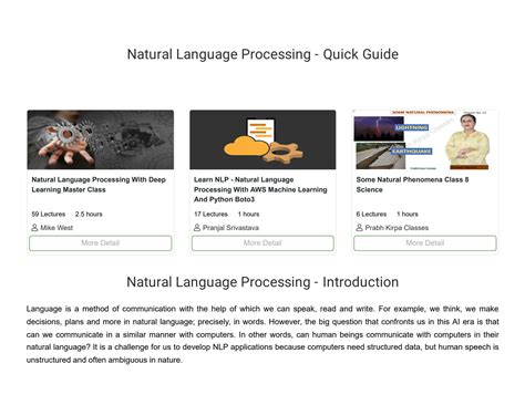 SOLUTION Natural Language Processing Quick Guide Studypool