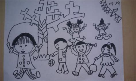 关于课间活动的简笔画 简笔画图片大全 普车都