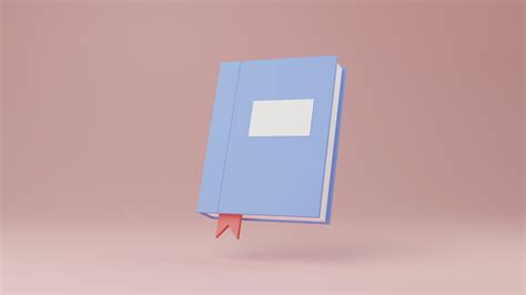 파스텔 핑크 배경에 격리된 닫힌 책 책 로고 아이콘 또는 웹 디자인을위한 기호 3d 렌더링 0명에 대한 스톡 사진 및 기타 이미지 Istock