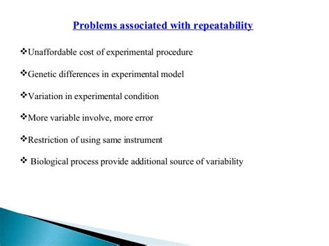 Repeatability And Reproducibility In Science