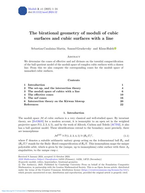 Pdf The Birational Geometry Of Moduli Of Cubic Surfaces And Cubic