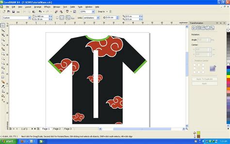 47 Desain Baju Menggunakan Corel Draw X7 