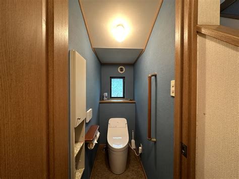 【トイレリフォーム】ブルーの壁紙で爽やかトイレに宇都宮市f様邸｜栃木県宇都宮市の株式会社ヤチネン｜パナソニックリフォームクラブ