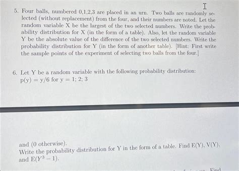 [solved] 5 four balls numbered 0 1 2 3 are placed