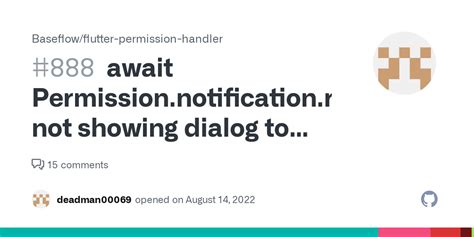 Await Permissionnotificationrequest Not Showing Dialog To Grant Notification Permission On
