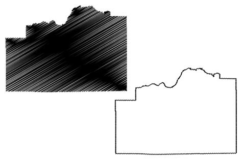 Cassia County Idaho Map Vector Illustration Scribble Sketch Cassia Map