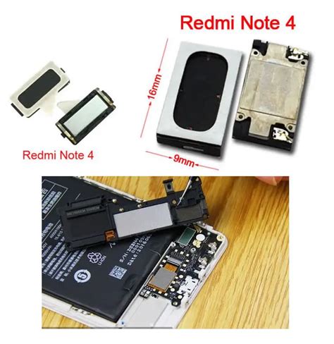 Jedx Original Loudspeaker Ringer Buzzer Flex For Xiaomi Redmi Note Ear Speaker Earpiece