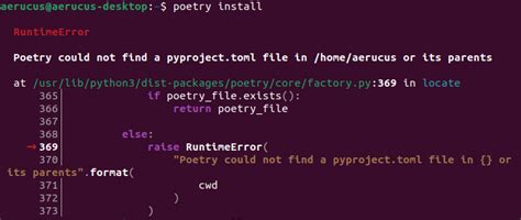 cant install requirements because it cant find pyproject toml · issue