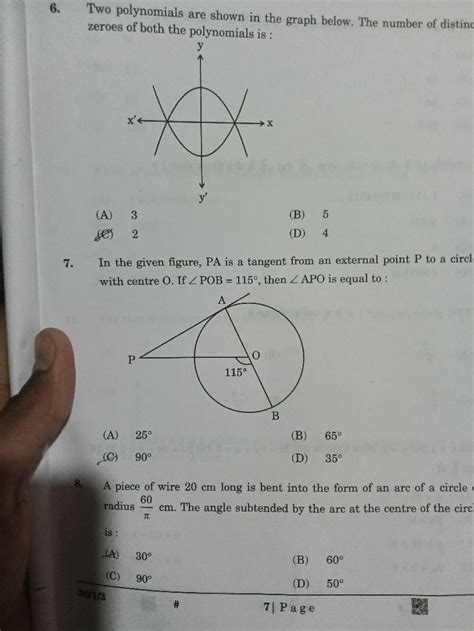 Two Polynomials Are Shown In The Graph Below The Number Of Disting Zeroe