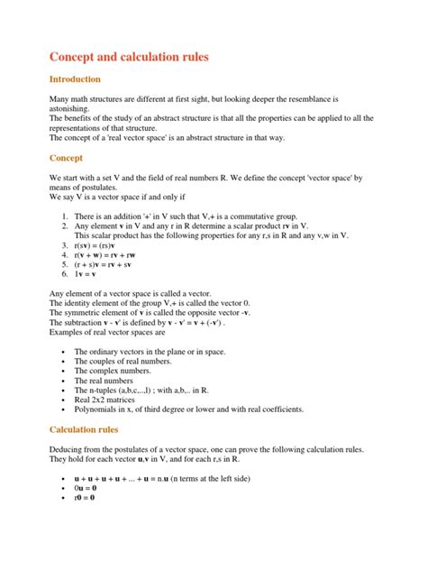 Vector Spaces Pdf Basis Linear Algebra Linear Subspace