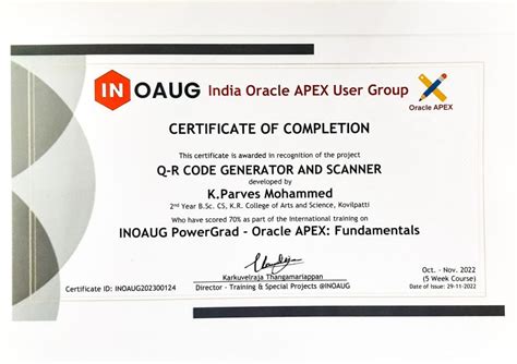 Parves Mohammed On Linkedin Oracle Apex Apexgroup Oraclecertified Coursecompletion