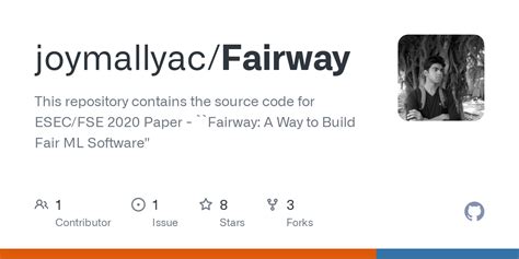 Github Joymallyac Fairway This Repository Contains The Source Code For Esec Fse Paper