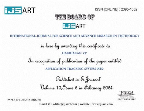 Application Tracking System