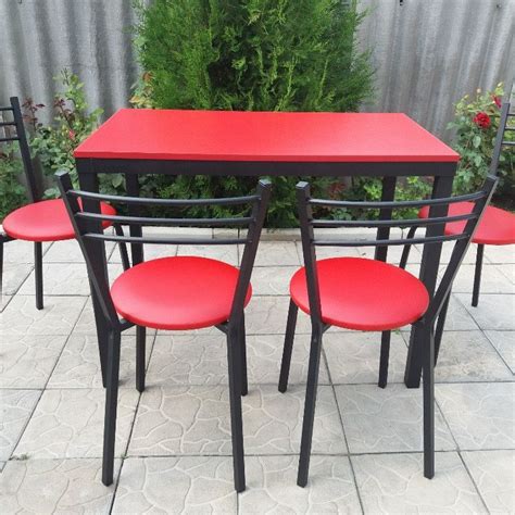 Стол и 4 стула комплект кухонный для кухни бара кафе столовой 4 755 грн Кухонні меблі