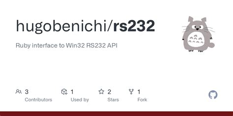 Github Hugobenichirs232 Ruby Interface To Win32 Rs232 Api
