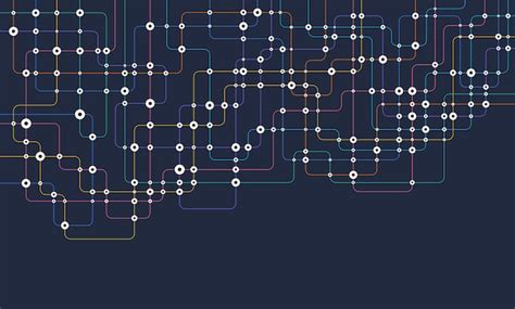 Premium Vector Circuit Connect Lines And Dots Network Technology And Connection Concept