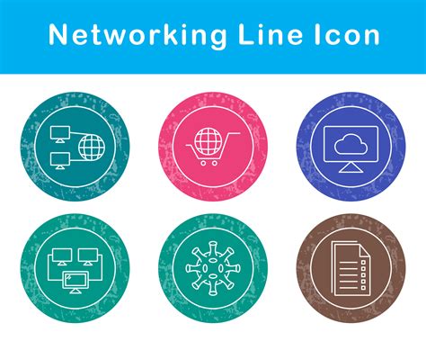 Networking Vector Icon Set 21394680 Vector Art At Vecteezy