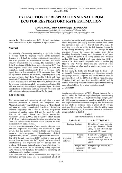 pdf extraction of respiration signal from ecg for respiratory rate estimation