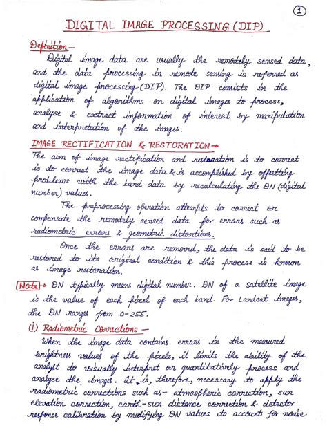 Digital Image Processing Notes Pdf