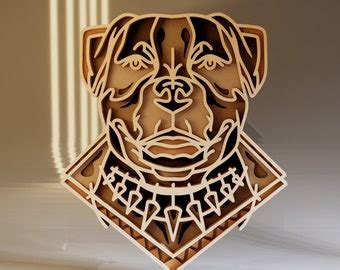 Pitbull Dxf Svg Png Files Dog Wall Art Pitbull Cut File For Cnc